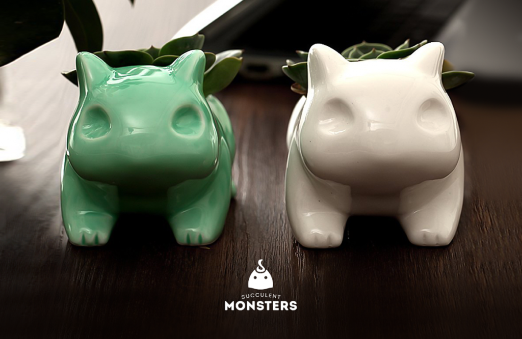 Pokémon Bulbasaur Succulent Plant Pot from Succulent Monsters | Toy Tales