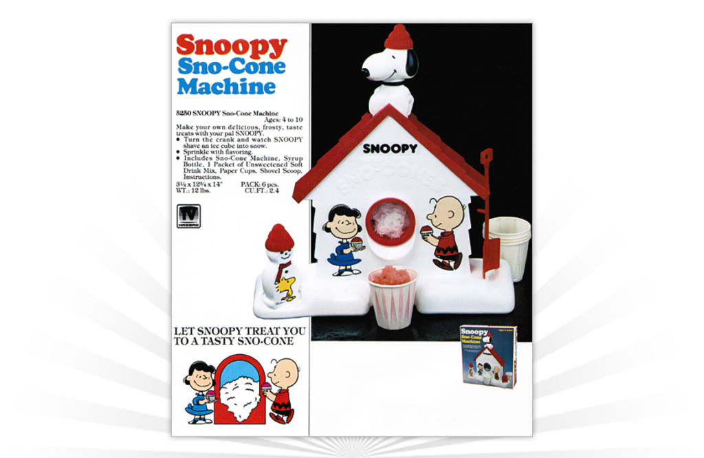 Snoopy Sno-Cone Machine from Hasbro (1981) | Toy Tales