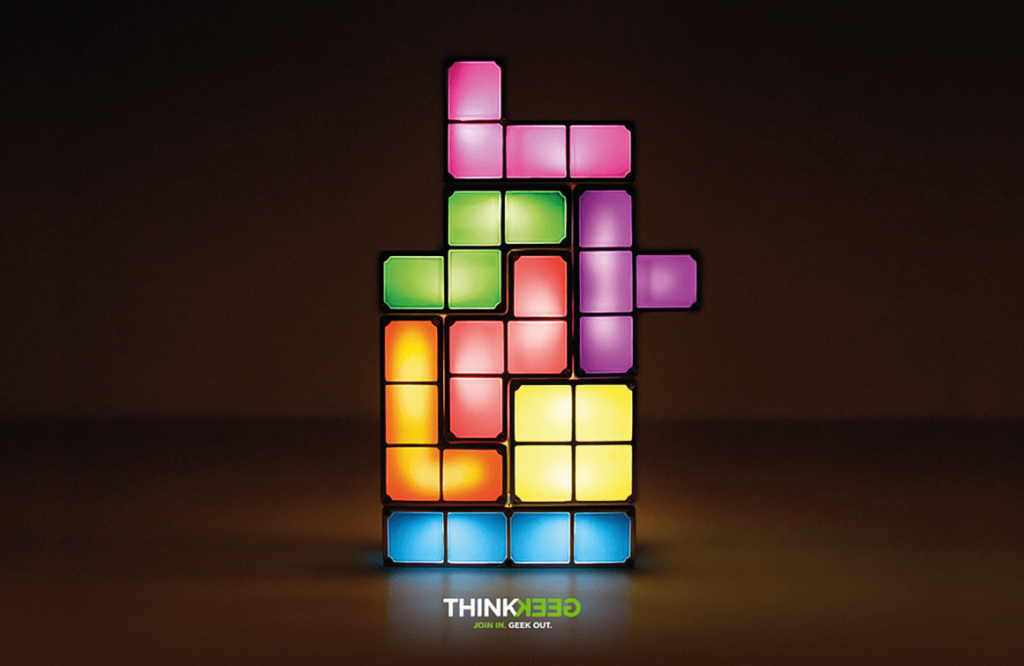 Tetris Stackable LED Desk Lamp from ThinkGeek | Toy Tales