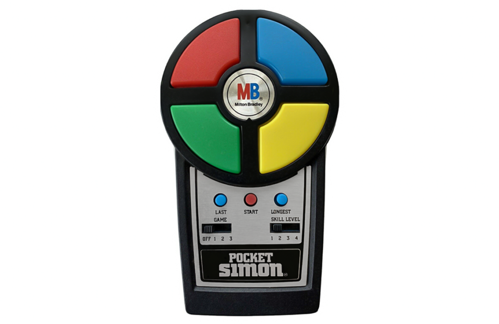 Pocket Simon from Milton Bradley (1980) | Toy Tales