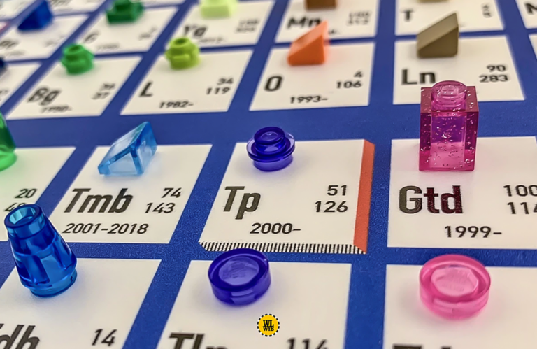 The Periodic Table of LEGO Colors from We Love What You Build | Toy Tales