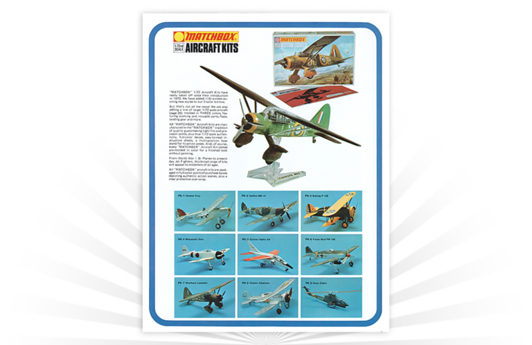 Matchbox Aircraft Kits (1973) | Toy Tales