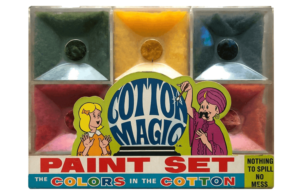 Cotton Magic Paint Set from Lakeside (1967) | Toy Tales