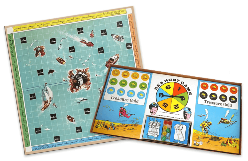Sea Hunt Underwater Adventure Game from Lowell Toy Mfg. (1961) | Toy Tales