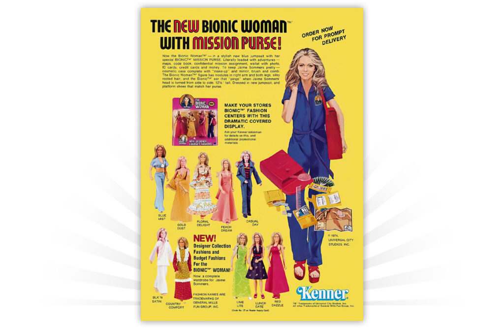 Bionic Woman with Mission Purse from Kenner (1977) | Toy Tales