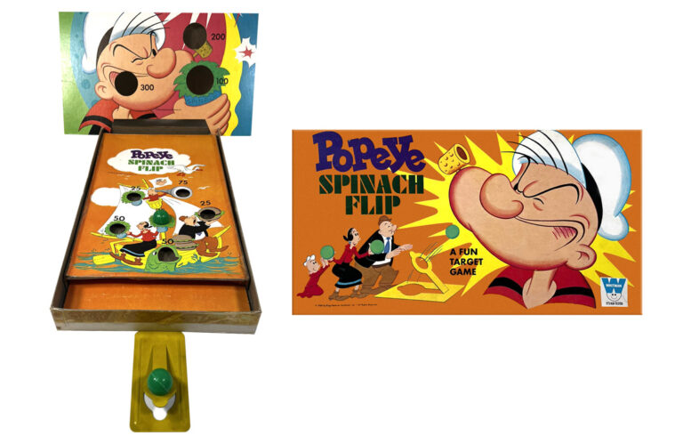 Popeye Spinach Flip from Whitman (1969) | Toy Tales