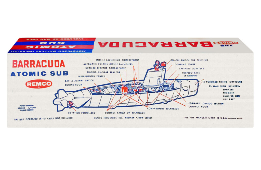 Barracuda Motorized Atomic Sub from Remco (1962) | Toy Tales