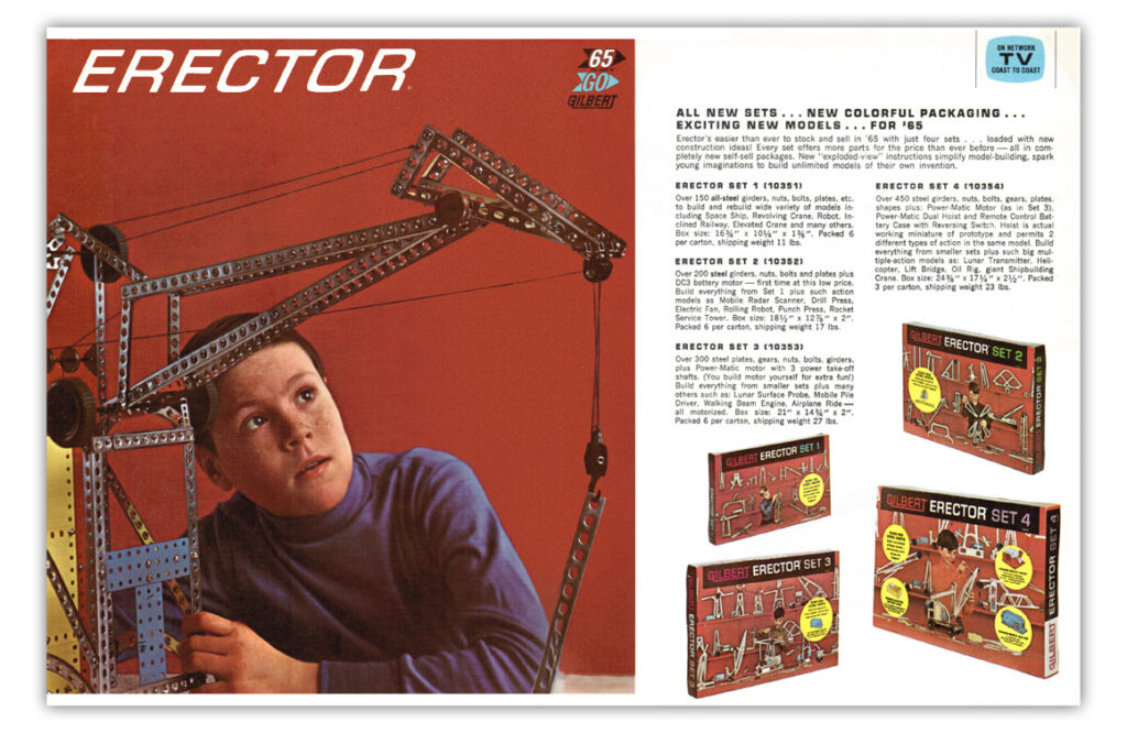 Erector from Gilbert Toys (1965) | Toy Tales