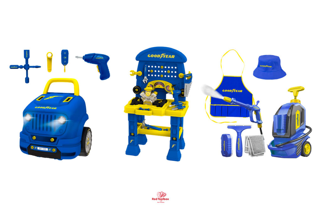 Goodyear Pretend Play Line from Red Toolbox | Toy Tales