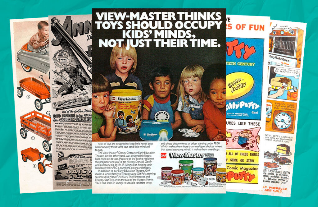 Flip Through Time: Vintage Toy Print Advertisements | Toy Tales