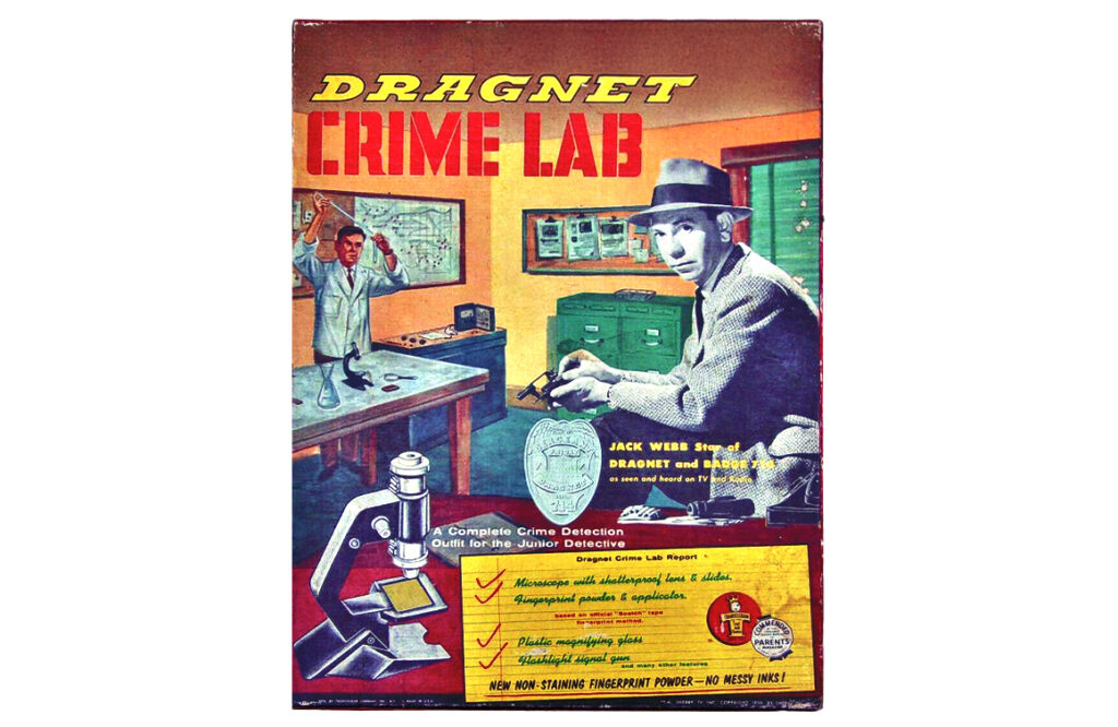 Dragnet – Badge 714 Crime Lab from Transogram (1955) | Toy Tales