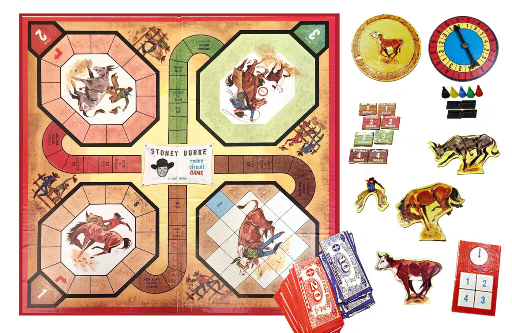 Stoney Burke Rodeo Circuit Game from Transogram (1963) | Toy Tales